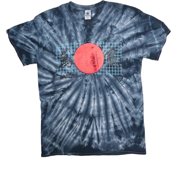 colortone | Shirts | Custom Vintage 9s Tiedye Tee With 80s Banzai ...